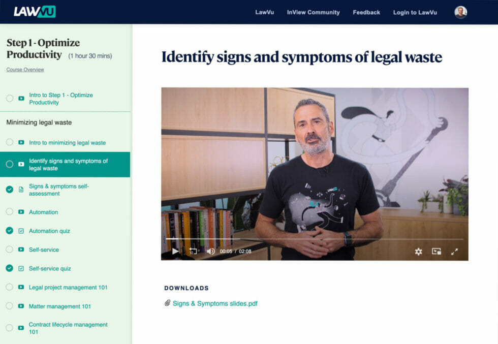 LawVu In-house Legal Academy: The Connected Legal Certification - LawVu