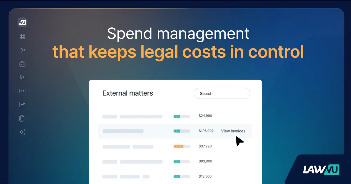 Spend management that keeps legal costs in control | LawVu