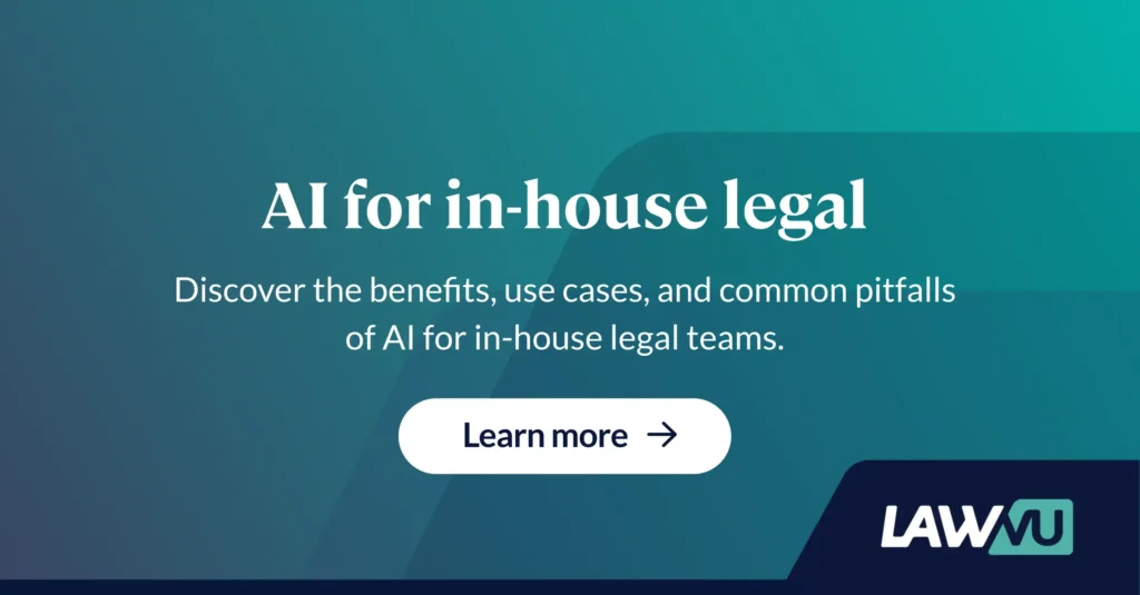 What is AI for in-house legal? | LawVu